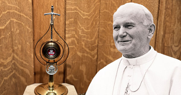 First Class Relic of St. John Paul II Installed in JPCatholic’s Chapel ...