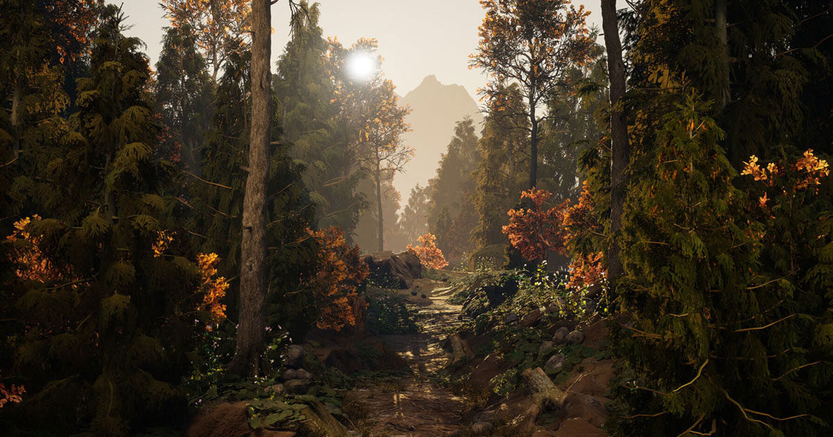 Rocky Mountain Forest Path | Animation & Gaming | Student Showcase